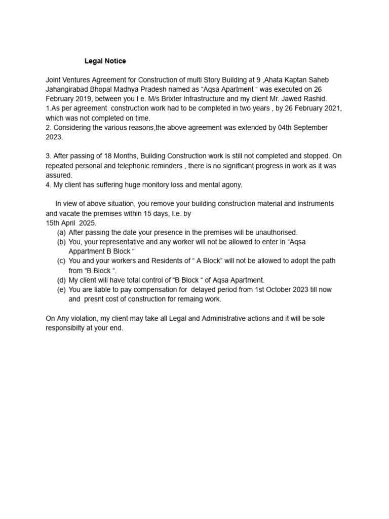 Legal Notice | PDF