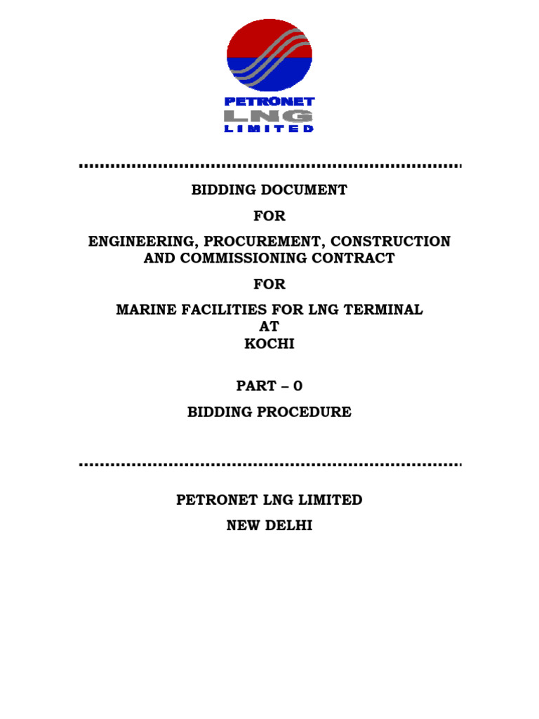 Cover Page - Bidding Procedure - Kochi - Final | PDF