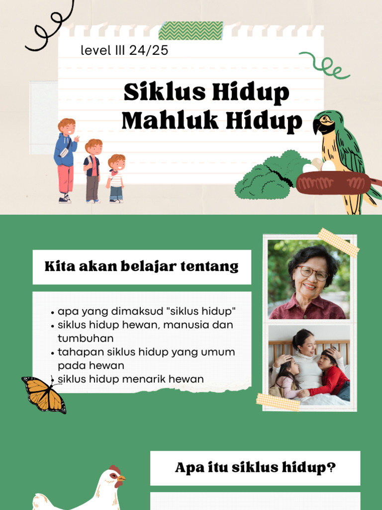 Siklus Hidup Makhluk Hidup Kelas 3 SD | PDF