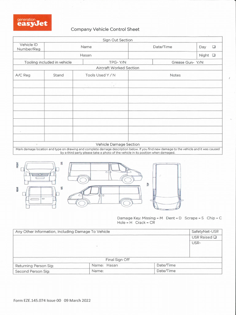 Van Sheet | PDF