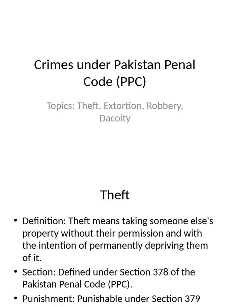 PPC Crimes Assignment | PDF
