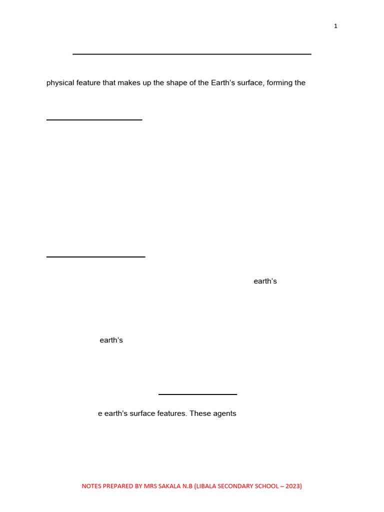 Earth Movements and Landforms Explained | PDF | Fault (Geology) | Lava