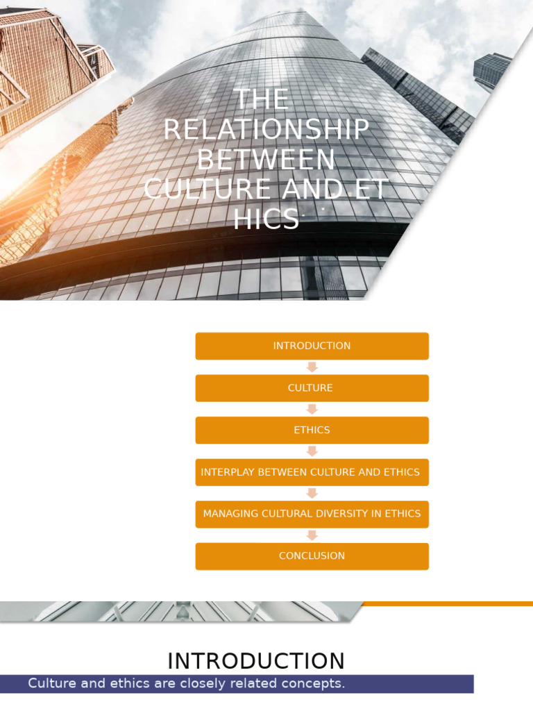 Culture and Ethics Interrelationship | PDF | Morality | Psychology