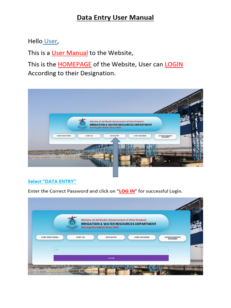 Data Entry User Manual | PDF