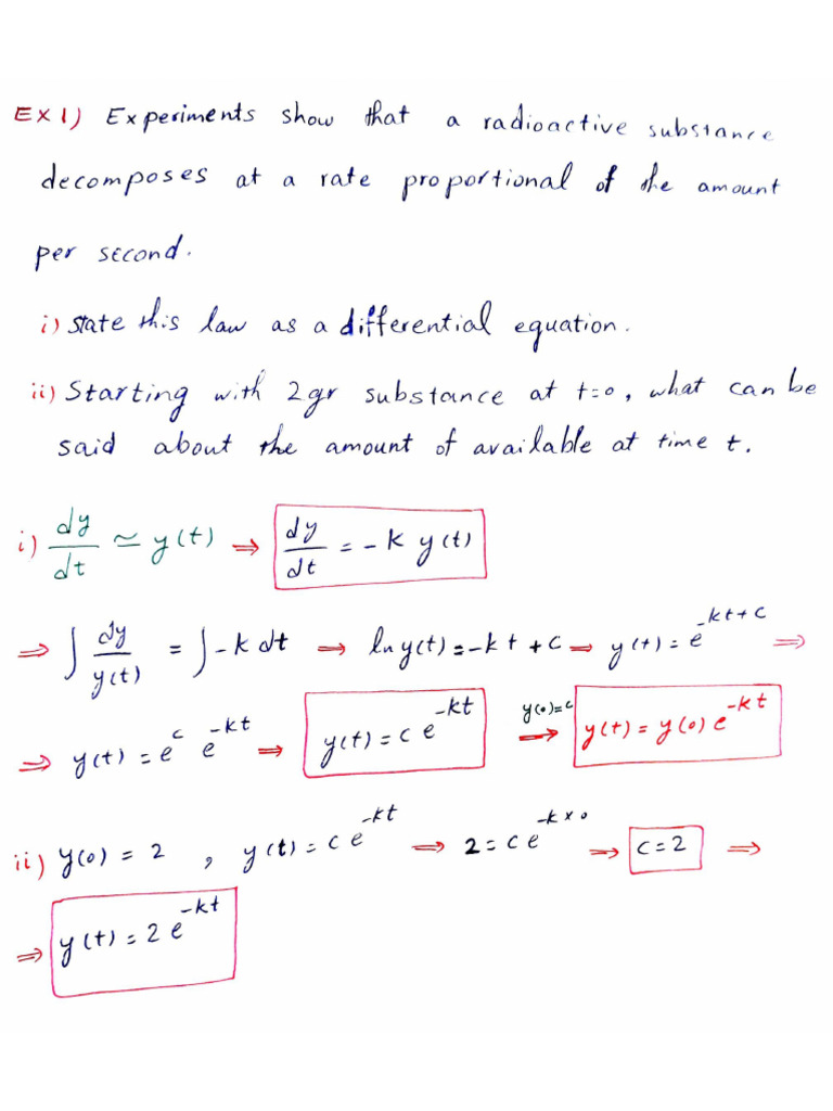 Applications of ODEs | PDF