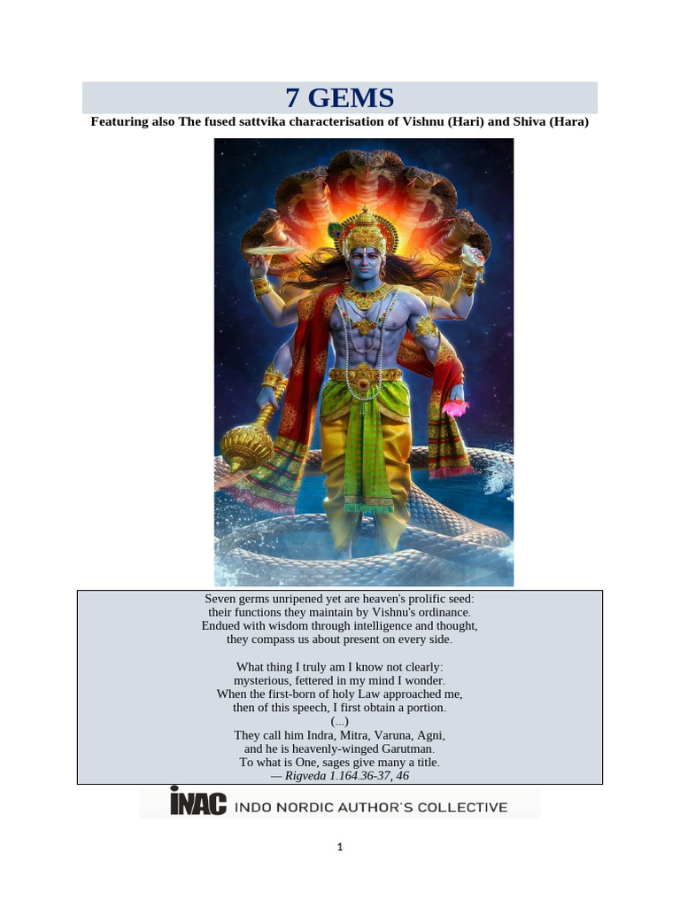 7 Gems - Book of Vishnu | PDF | Vaishnavism | Vishnu
