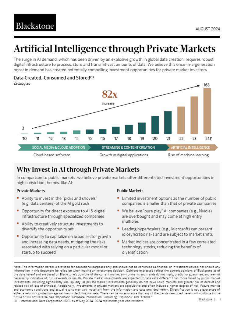 Artificial Intelligence Through Private Markets VF | PDF | Investing ...