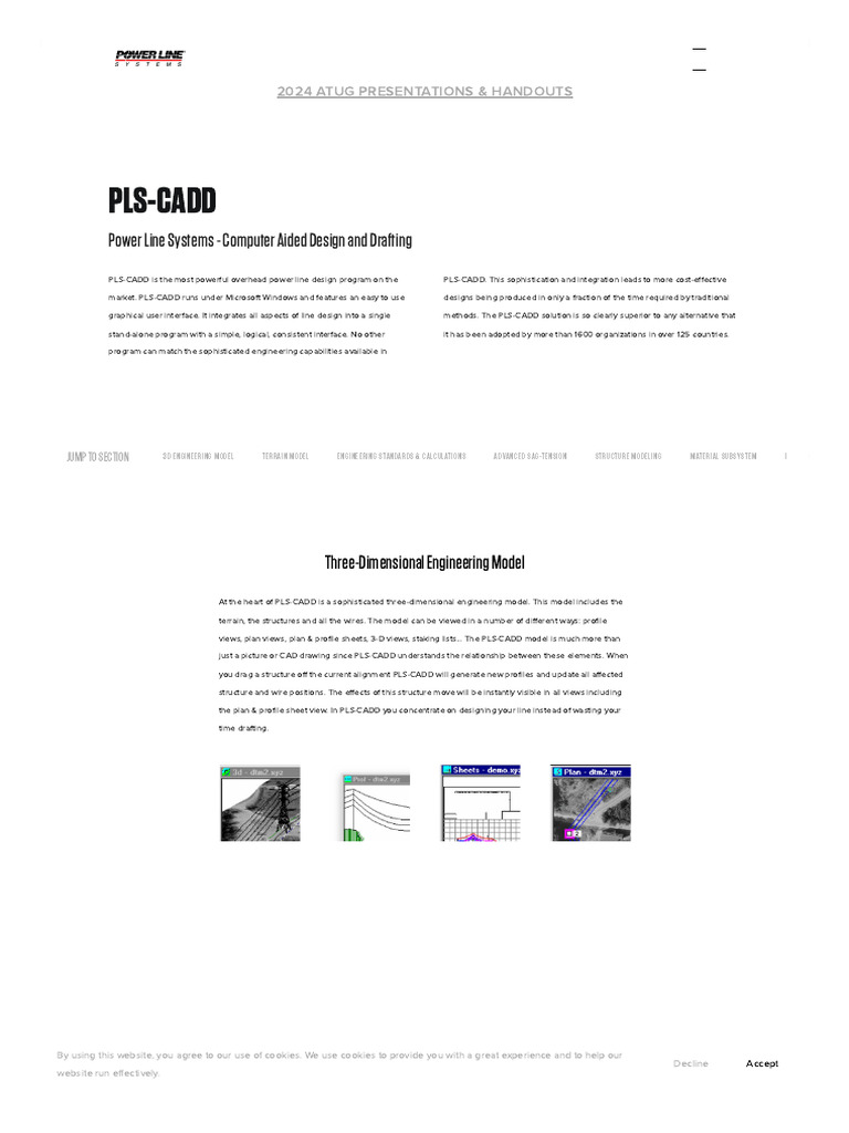 PLS-CADD - Power Line Systems | PDF | Computer Aided Design | Databases