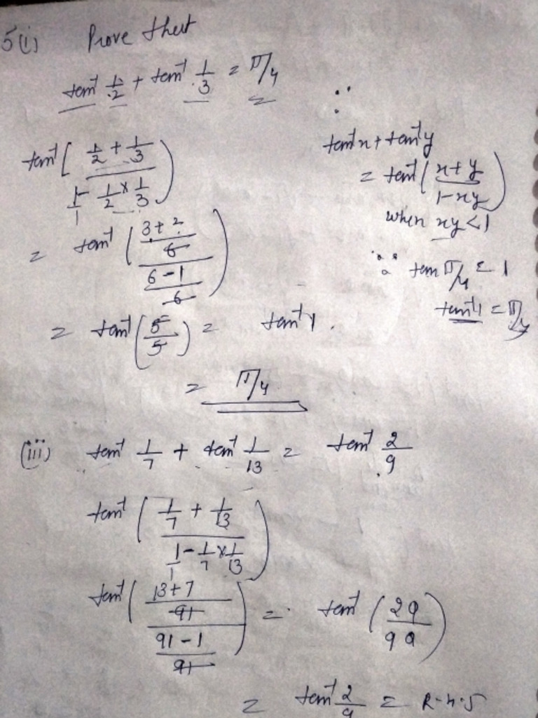 Class 12 Exercise 2.2 Part 3 | PDF