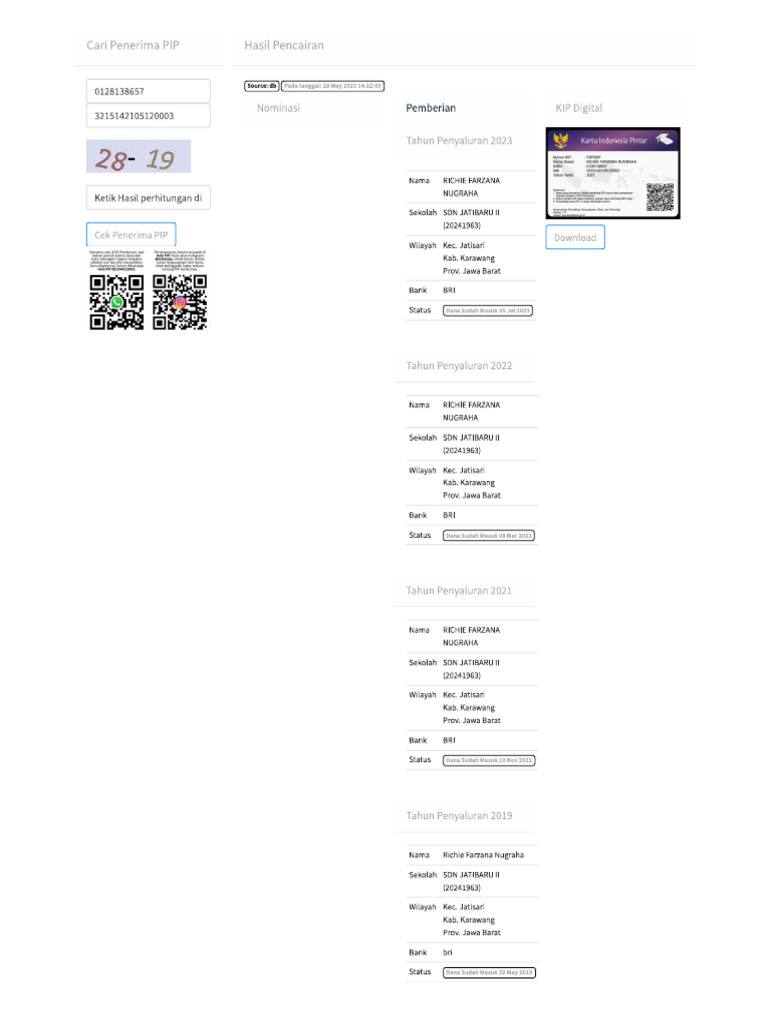 Data PIP A Ici | PDF