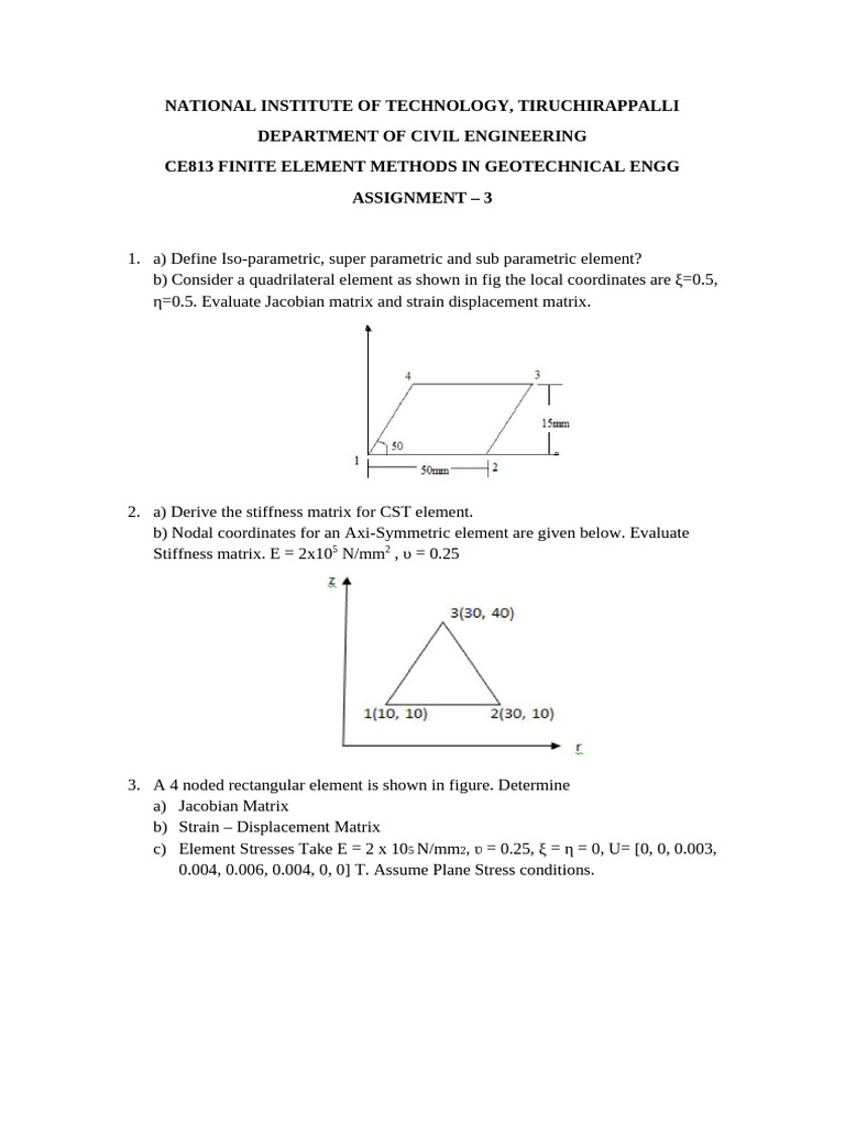 FEM Assignment 3 | PDF