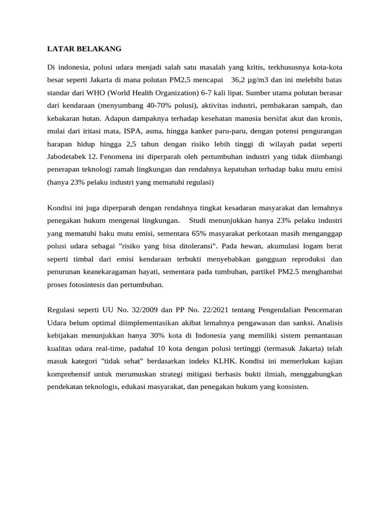 Latar Belakang | PDF