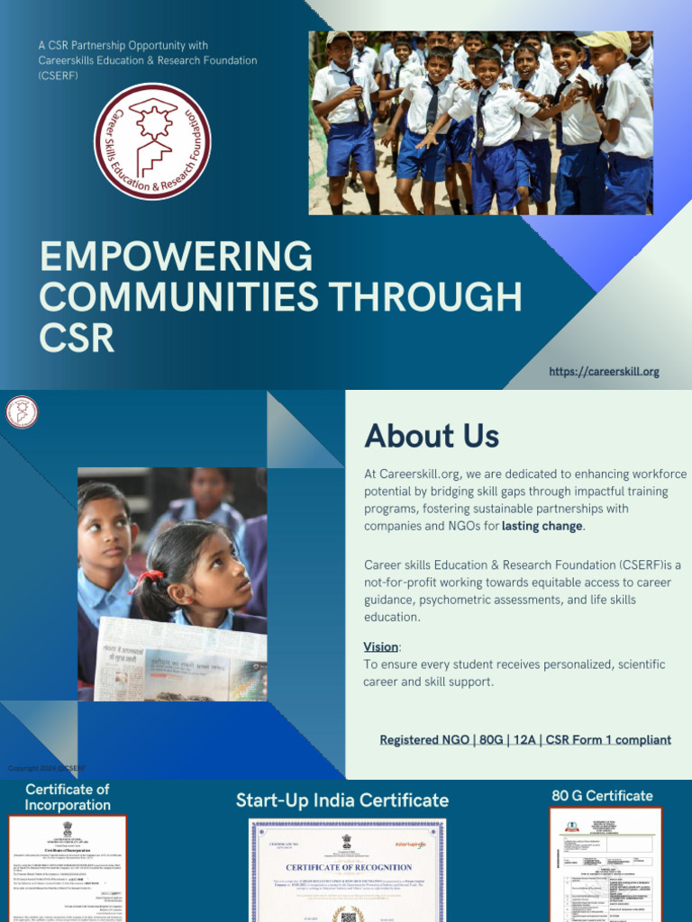 CSERF Pitch Deck_CSR Final | PDF