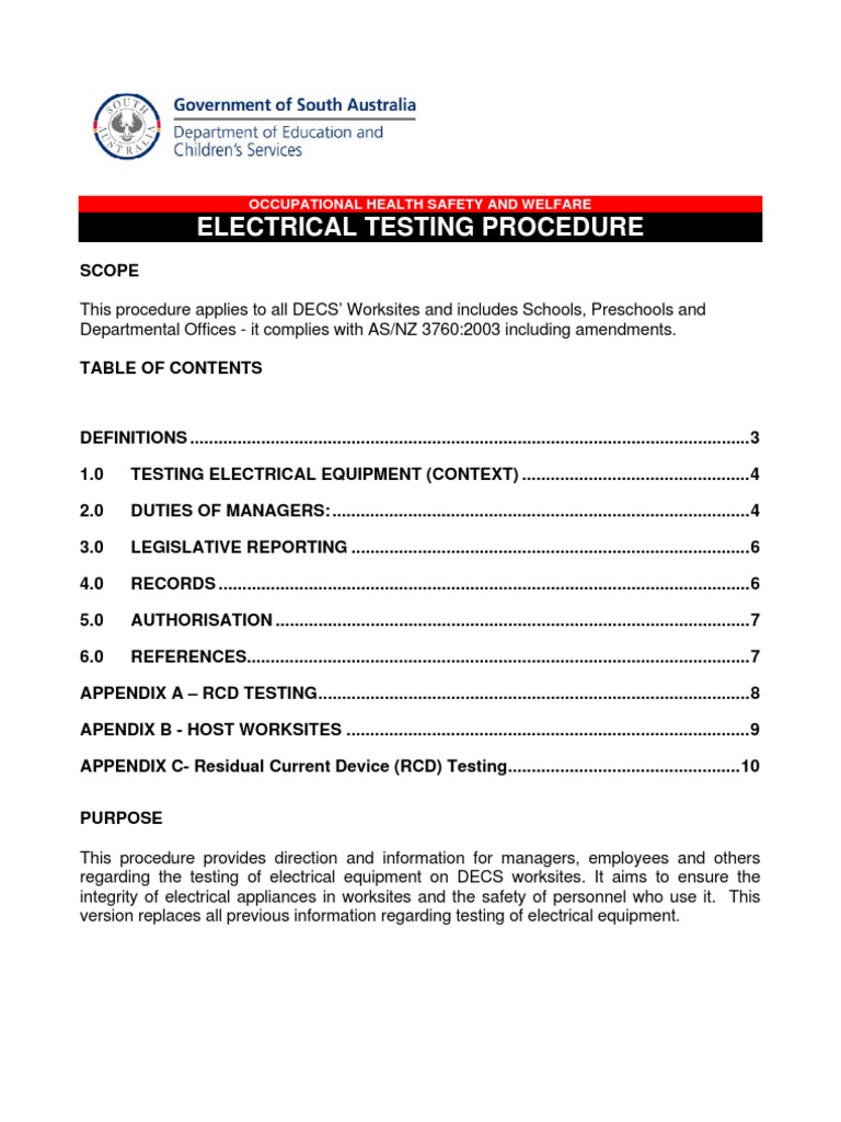 Electrical Test Procedure | PDF | Electrical Connector | Electrical ...