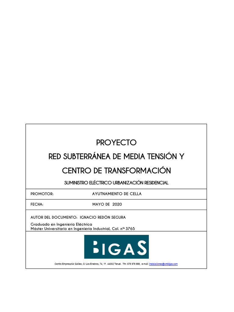 Proyecto+Mt | PDF | Transformador | Hormigón