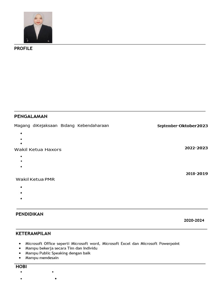 CV Indah Saputri | PDF
