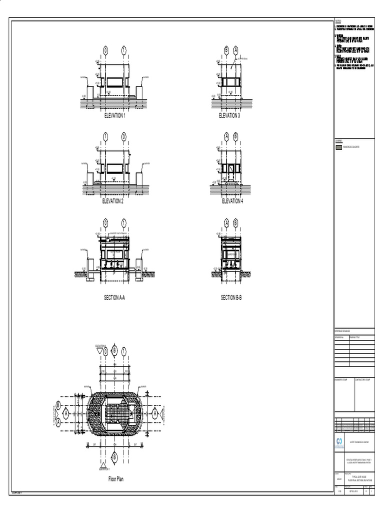 Jeddah Strategic Reservoir Gate House Plan | PDF | Civil Engineering ...