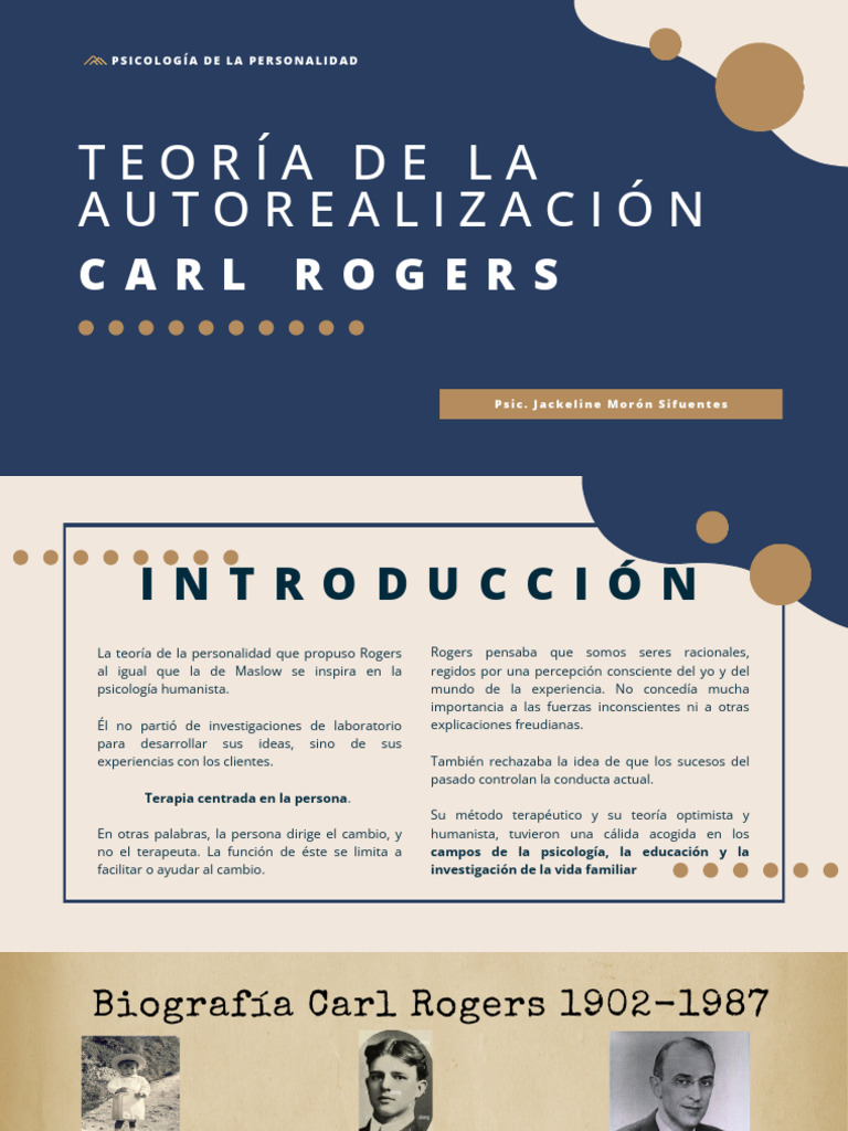 Teoría de la Autorrealización de Rogers | PDF | Psicología de la ...