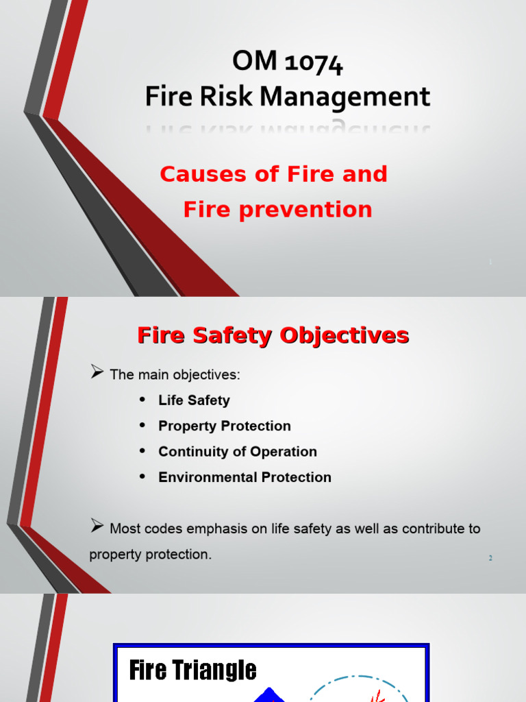HandOut-5 - Causes of Fire and Prevention - Tagged | PDF | Fires | Oxygen