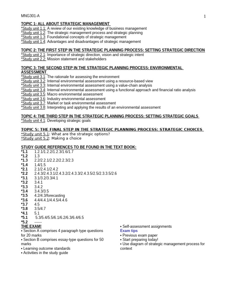 Strategic Planning - Complete | PDF | Strategic Management | Swot Analysis
