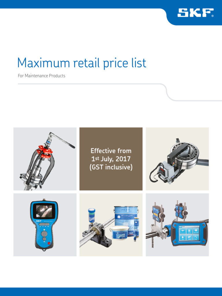 skf-mapro-pricelist-effective-1st-july-2017 | PDF | Bearing (Mechanical ...