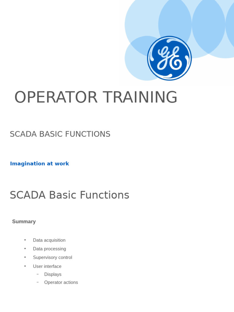 1.2 Scada Basic Functions Op | PDF | Scada | Electrical Engineering