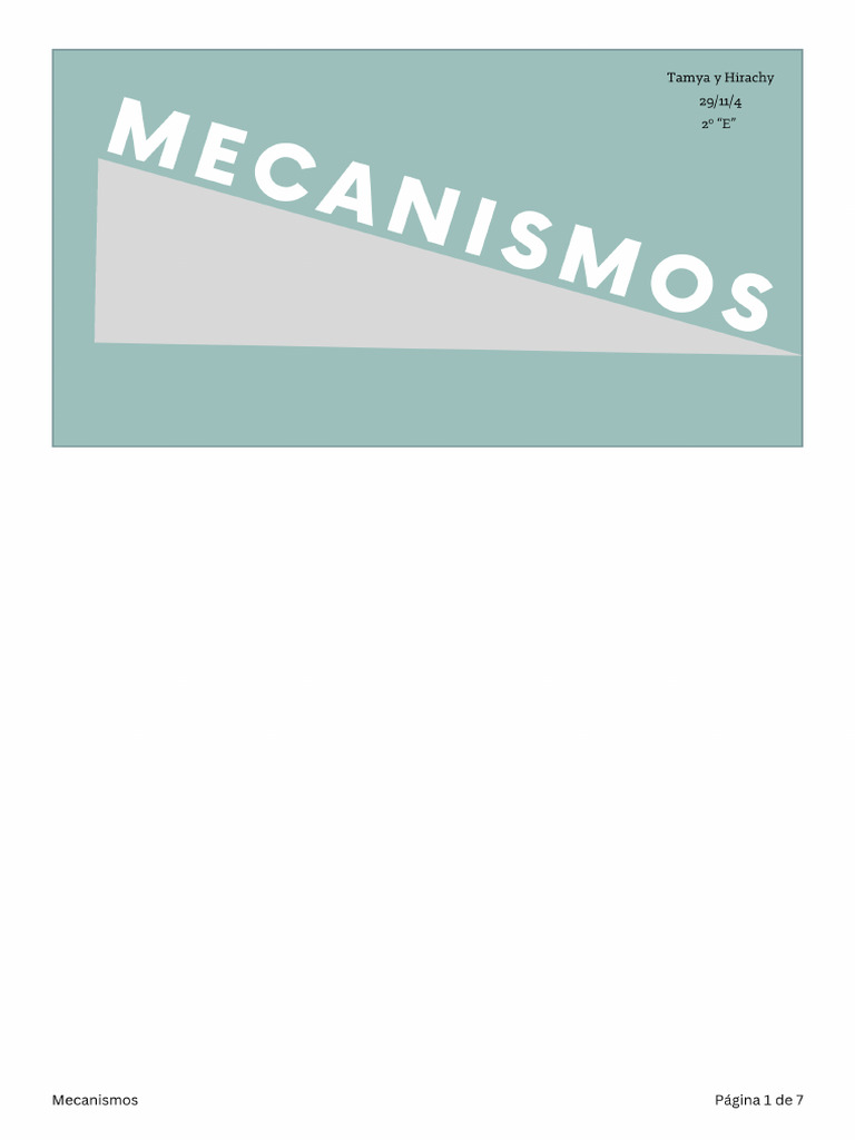 Mecanismos | PDF