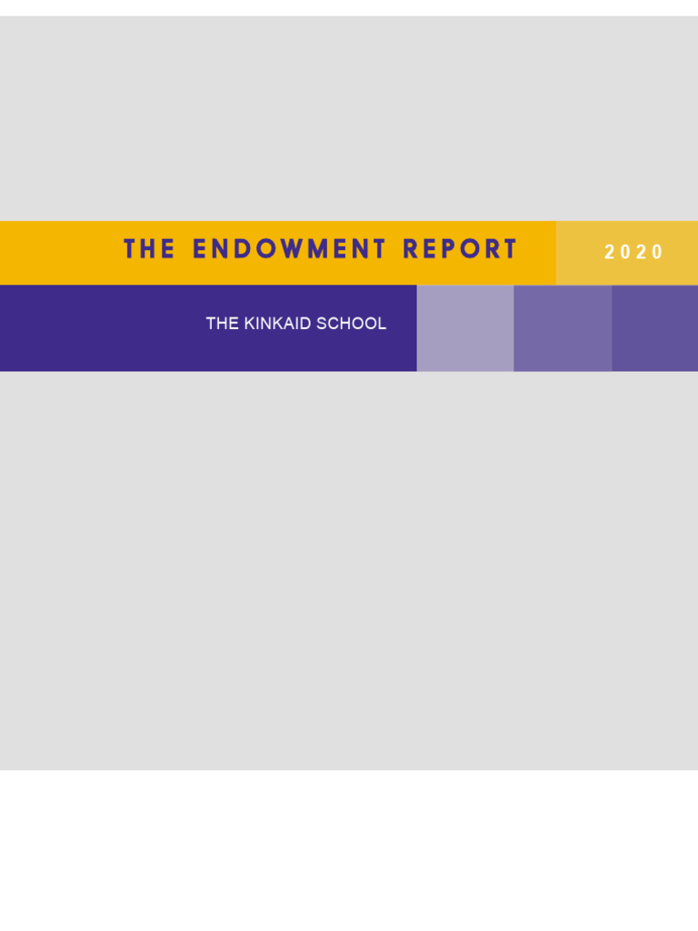 EndowmentReport-Spring2020 Final | PDF | Financial Endowment | Expense