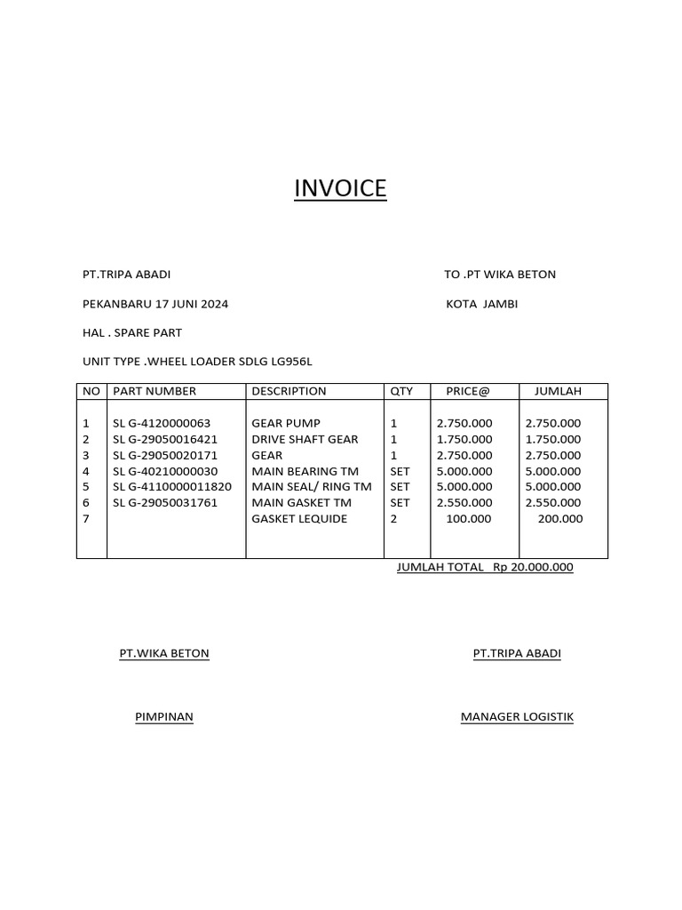Invoice | PDF