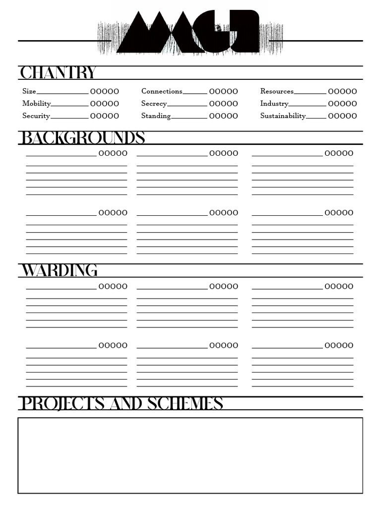v5 Chantry Sheet | PDF
