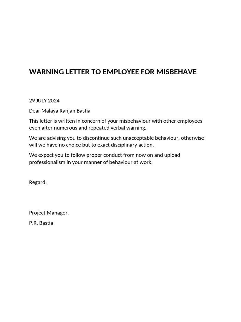 Warning Letter | PDF