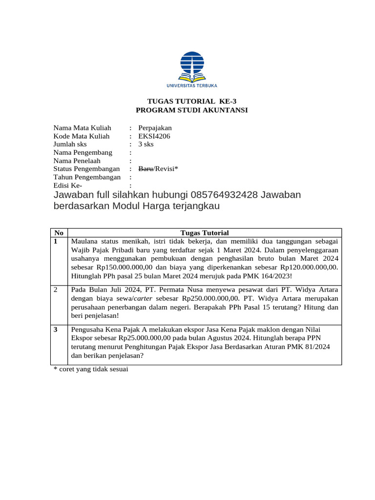 Tugas III - Revisi | PDF