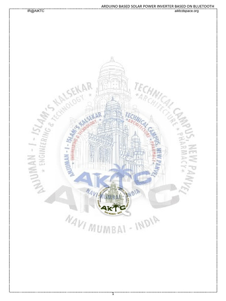 Arduino Based Solar Power Inverter | PDF | Solar Panel | Solar Energy