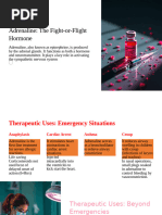 Physiological Response Anxiety - Alarming Adrenaline | PDF
