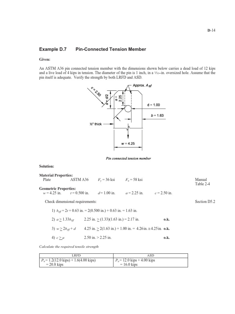 AISC Design Example 1 | PDF | Strength Of Materials | Building Engineering