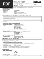 Finish Dishwasher Deep Cleaner SDS | PDF | Waste | Waste Management