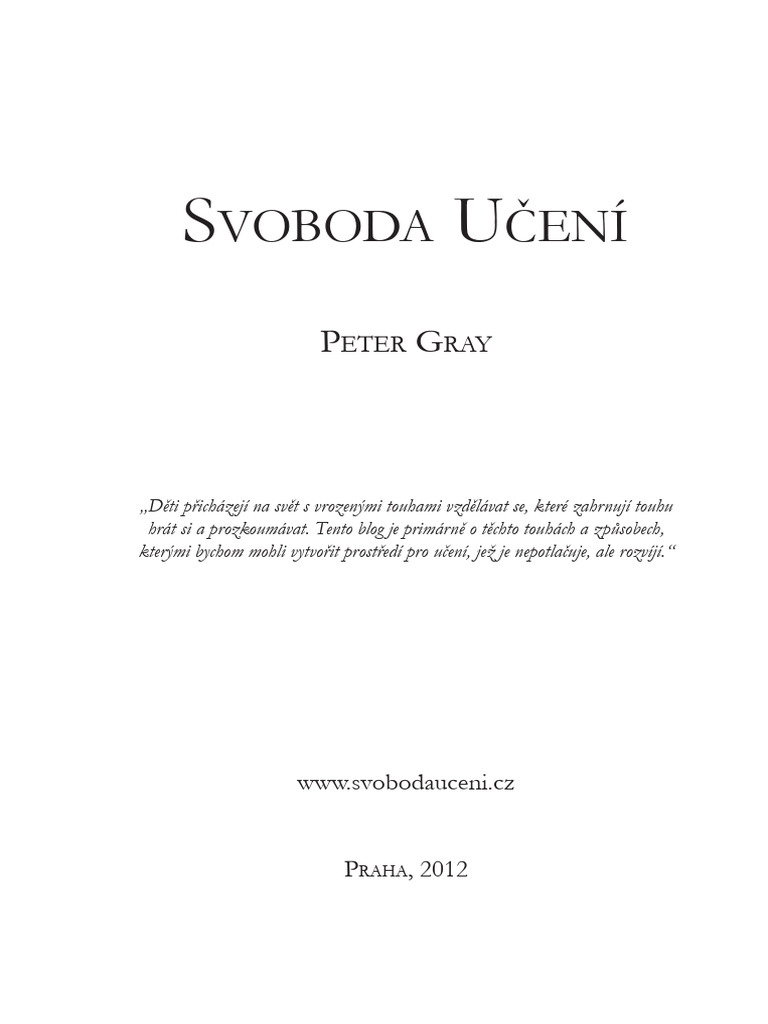 Gray Svoboda Uceni | PDF