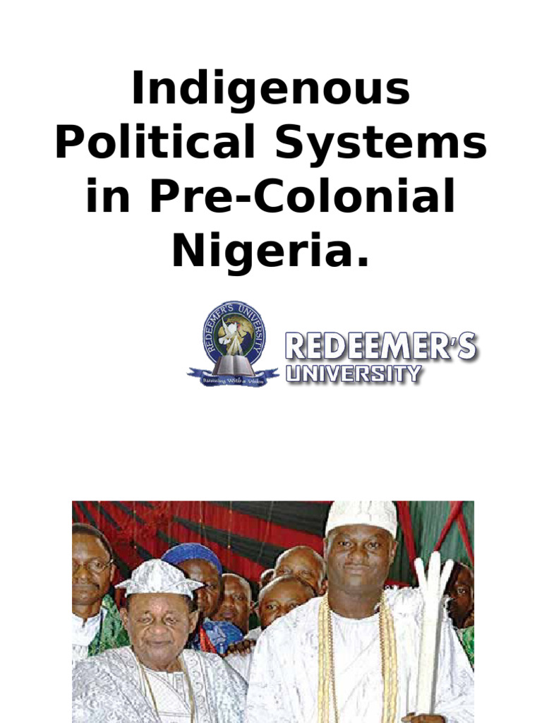 Pre-Colonial Political Systems in Nigeria | PDF