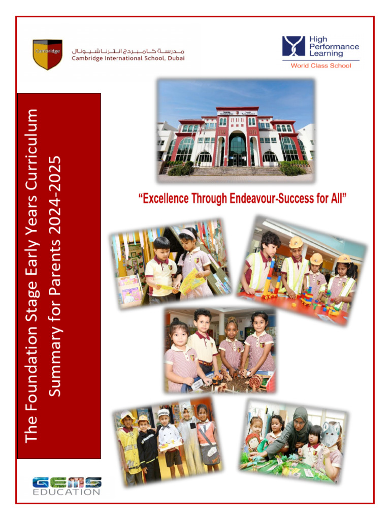 FS Curriculum Booklet 2024 To 2025 | PDF | Phonics | Curriculum