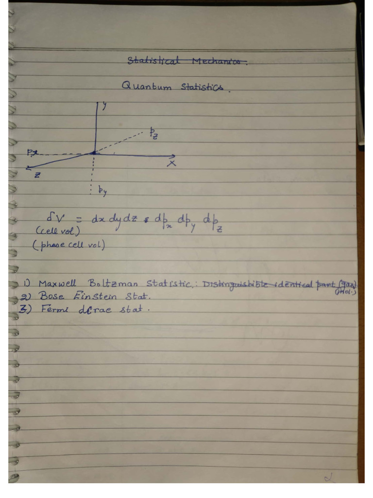 Quantum Statistics | PDF