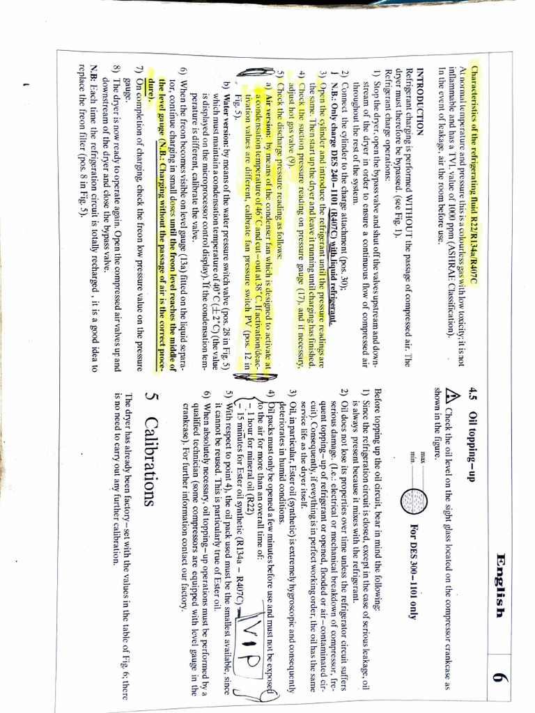 Characteristics of Refrigerant Fluids | PDF