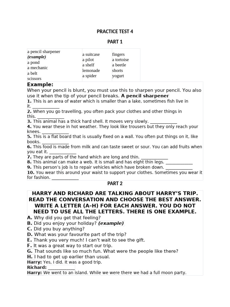 Extra Practice 4 (Challenge 19,20) | PDF | Ant | Nest