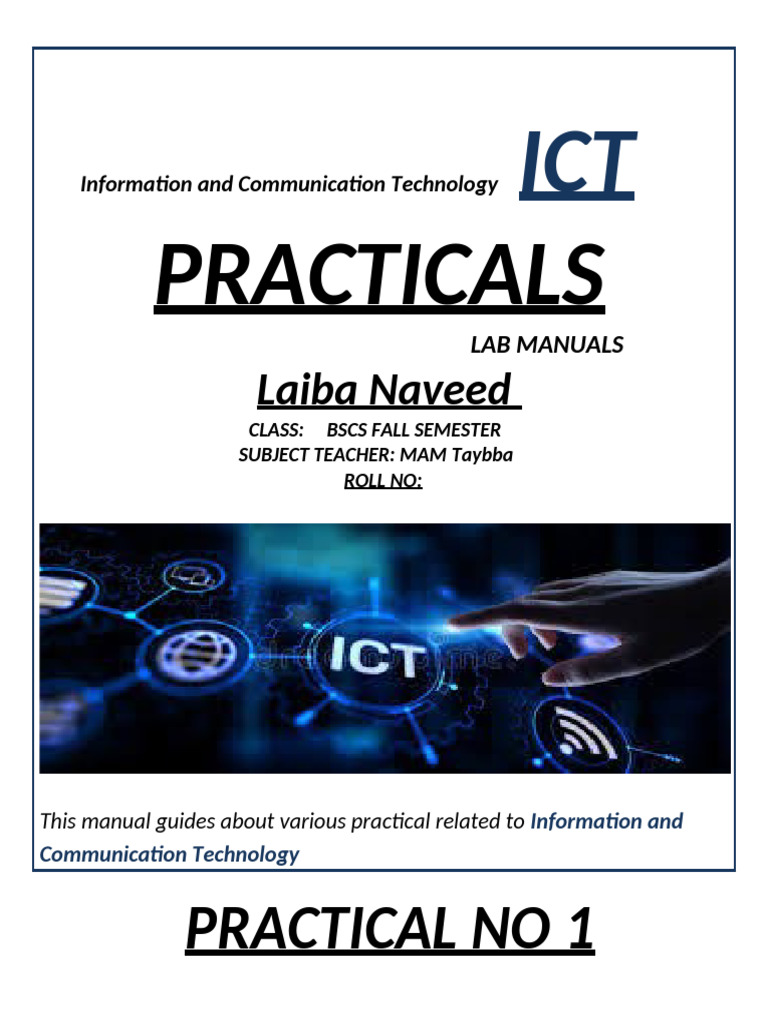 Information and Communication Technology ICT-1 | PDF | Window (Computing) | Microsoft Word