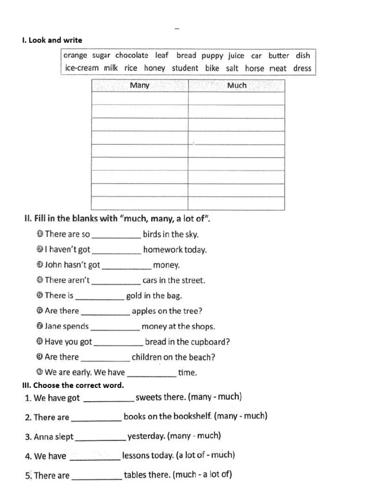 Much-many-lots of- A Lot Of | PDF