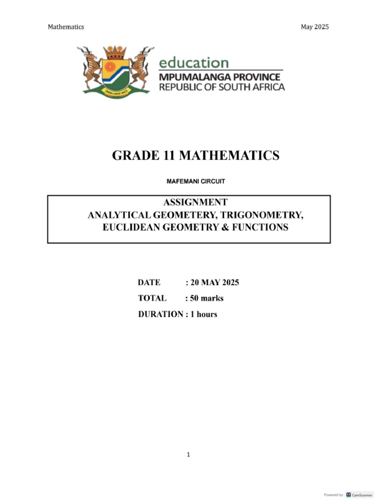 Asessment Grade 11 Term 2 2025 | PDF