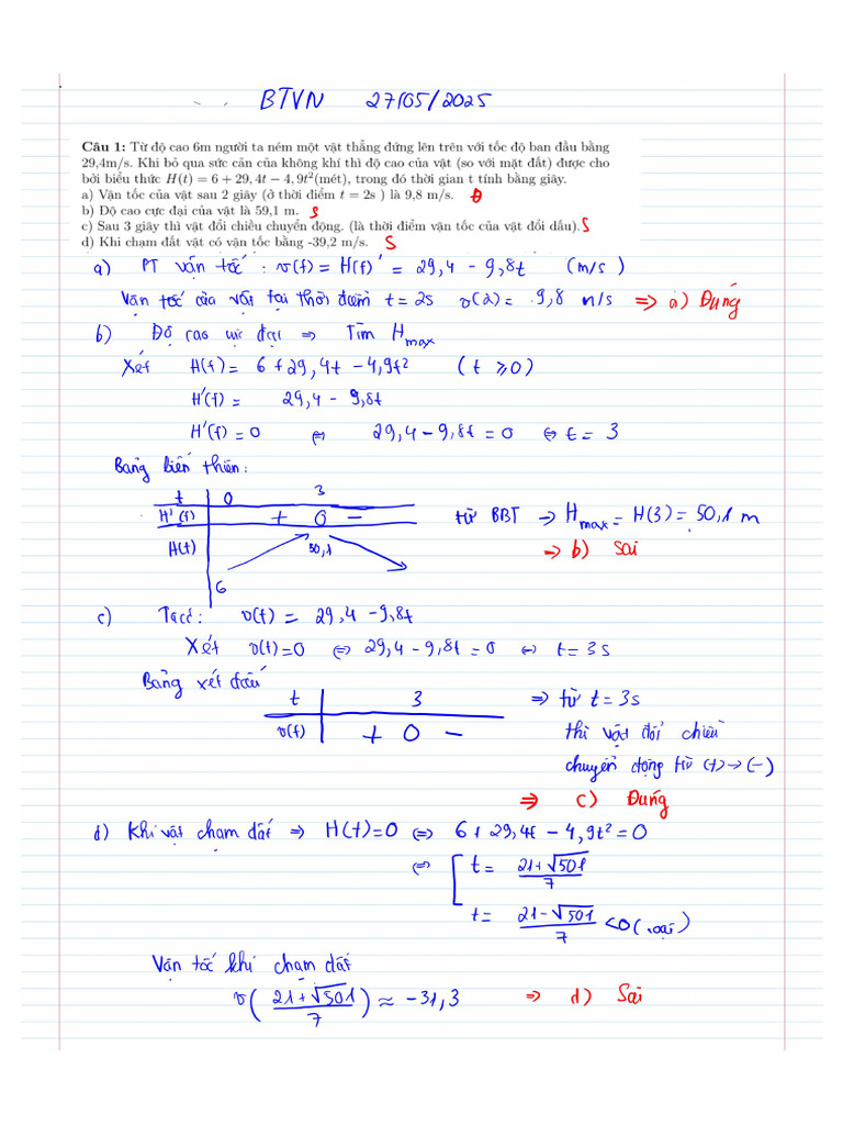 BTVN 27-05-2025 | PDF