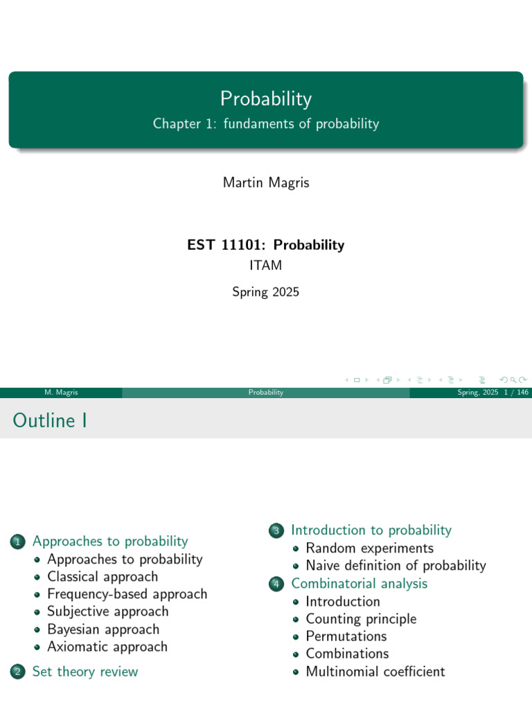 Probability_1 | PDF | Set (Mathematics) | Bayesian Inference