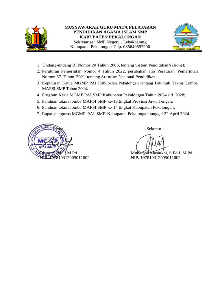 Proposal Mapsi SMP 2024 | PDF