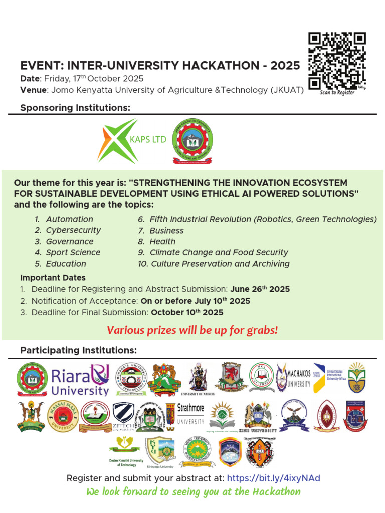 Inter-University Hackathon 2025 Details | PDF