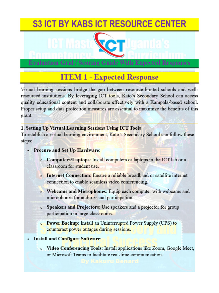 Guide - s3 Kabs Ict 1 Resource | PDF | Educational Technology | Computer Security